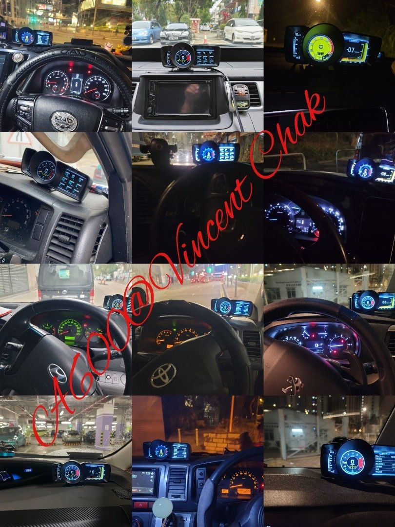 Vellfire 安裝 自安平顯ActiSafety A600 HUD OBD+GPS 抬頭顯示器 多功能儀表 行車電腦（繁體版), 汽車配件 ...