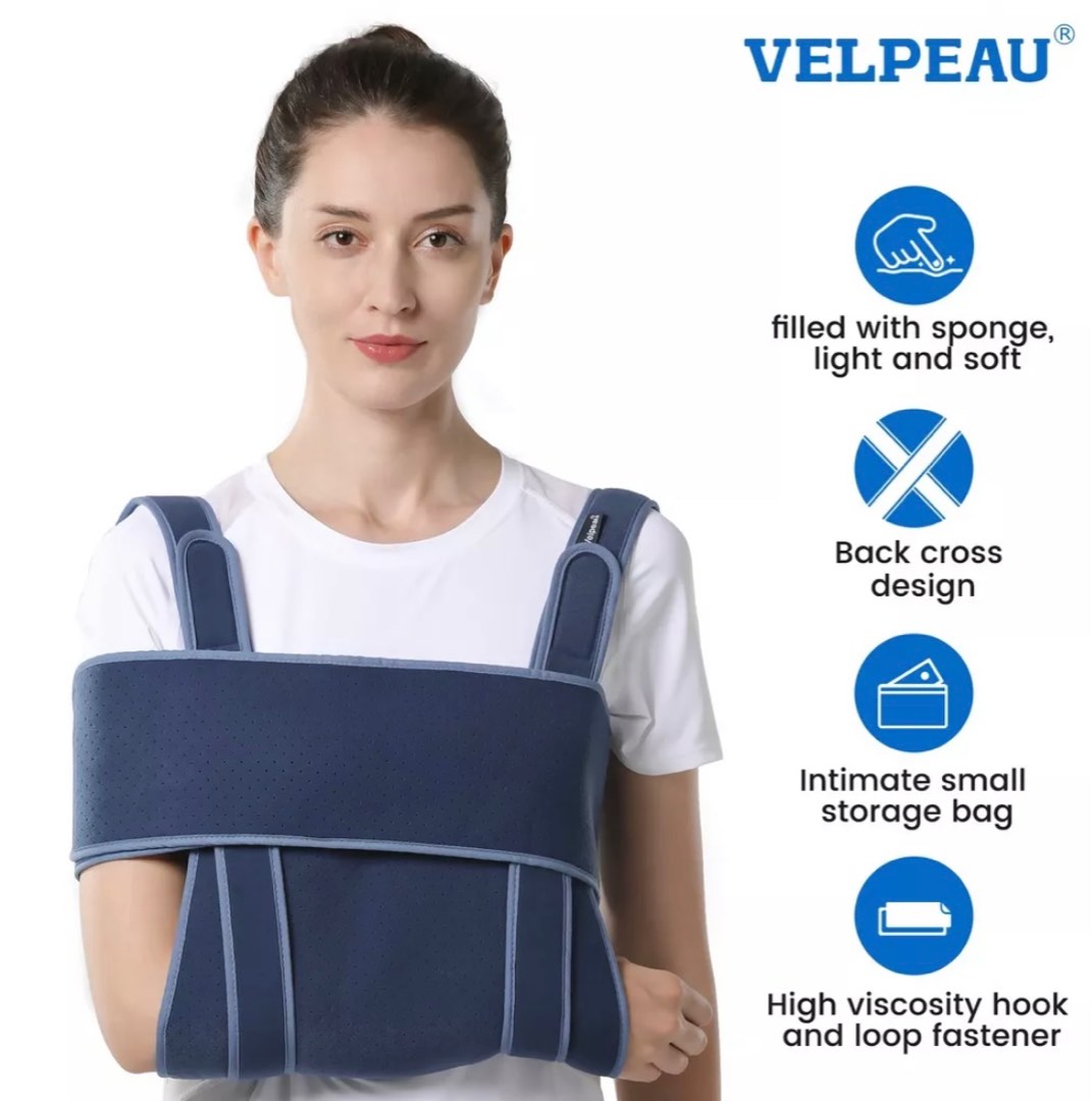 VELPEAU Arm Sling Shoulder Immobilizer Shoulder Support Adjustable ...