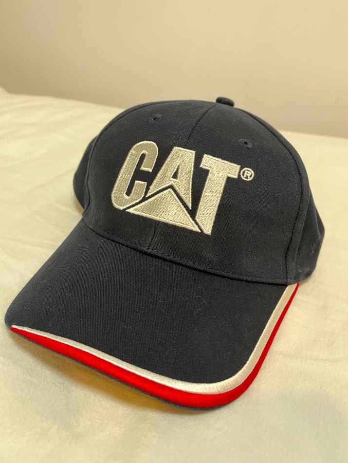 Vintage dark blue CAT cap, Men's Fashion, Watches & Accessories, Caps ...