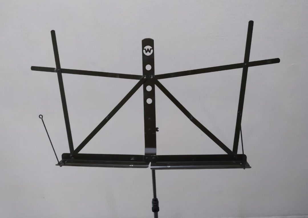 Vintage Heavy Duty Black Metal Telescoping Music Stand In Good ...