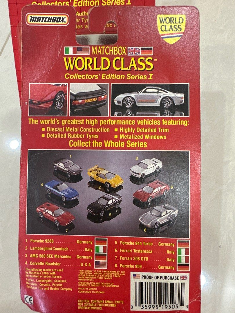 vintage matchbox world class collectors edition series 1, Hobbies ...