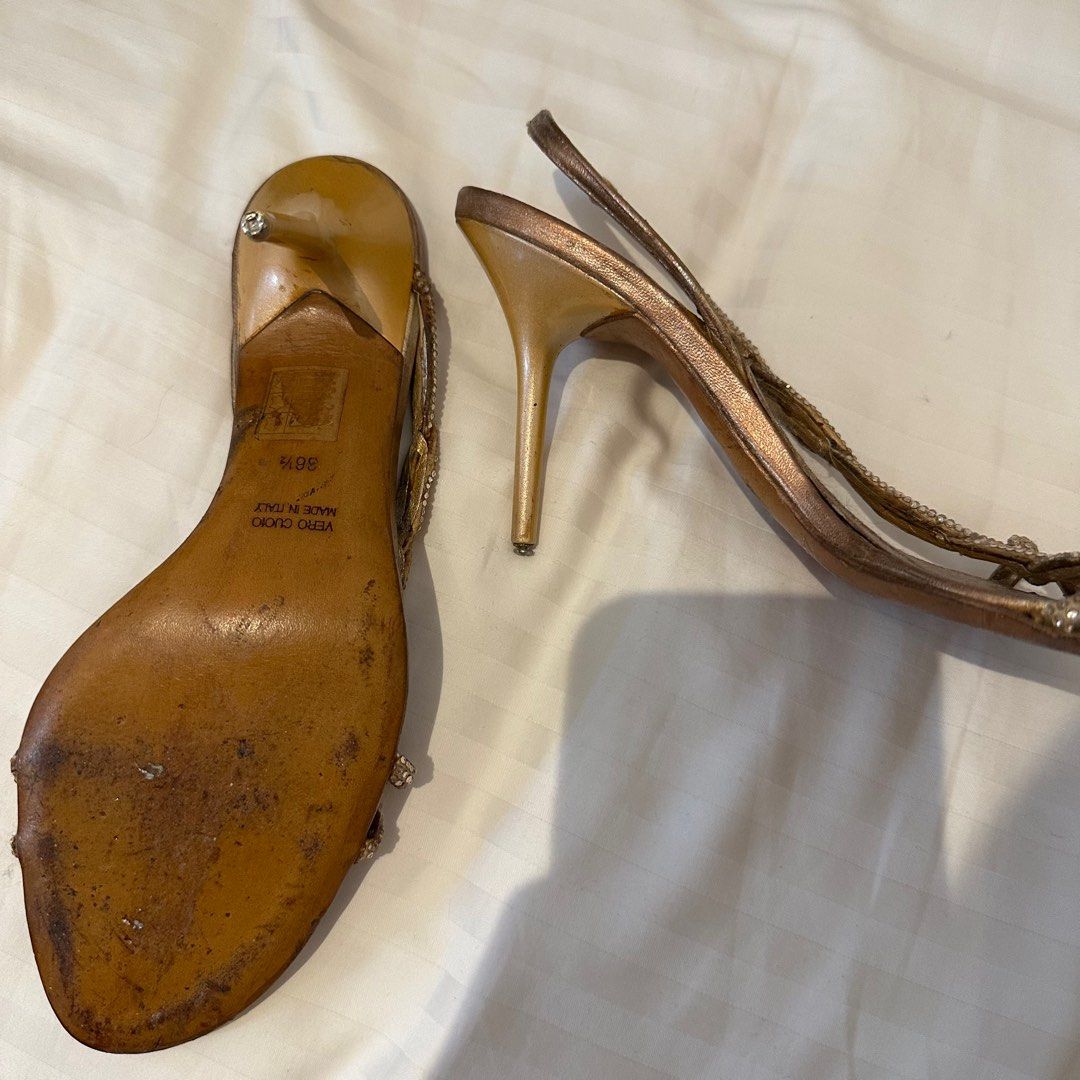 Vintage Rene Caovilla Heels, Women's Fashion, Footwear, Heels on Carousell