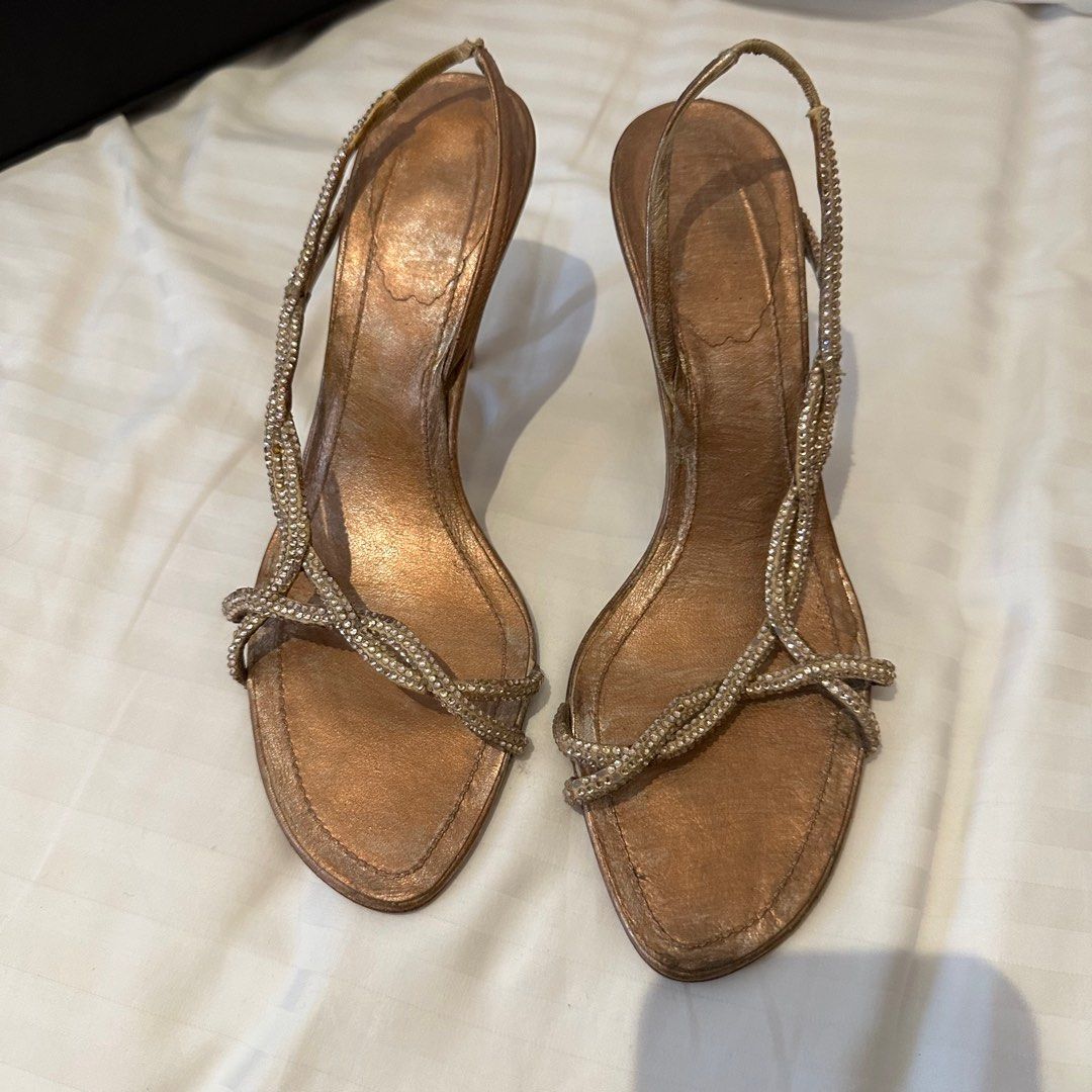 Vintage Rene Caovilla Heels, Women's Fashion, Footwear, Heels on Carousell