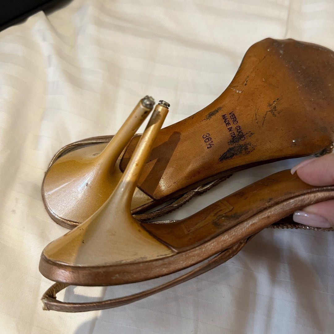 Vintage Rene Caovilla Heels, Women's Fashion, Footwear, Heels on Carousell