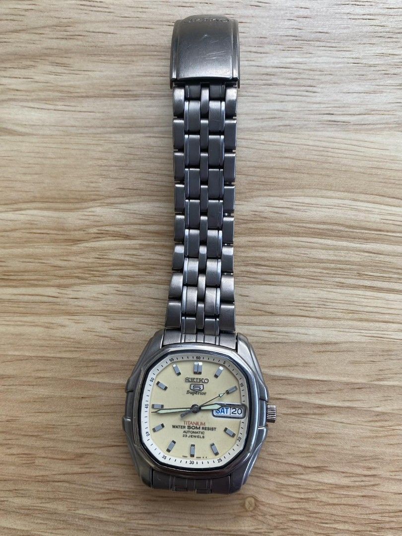 Vintage Seiko 5 Superior Titanium automatic, Men's Fashion, Watches & Accessories, Watches on ...
