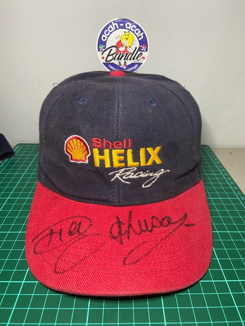 VINTAGE SHELL HELIX RACING CAP, Men's Fashion, Watches & Accessories ...
