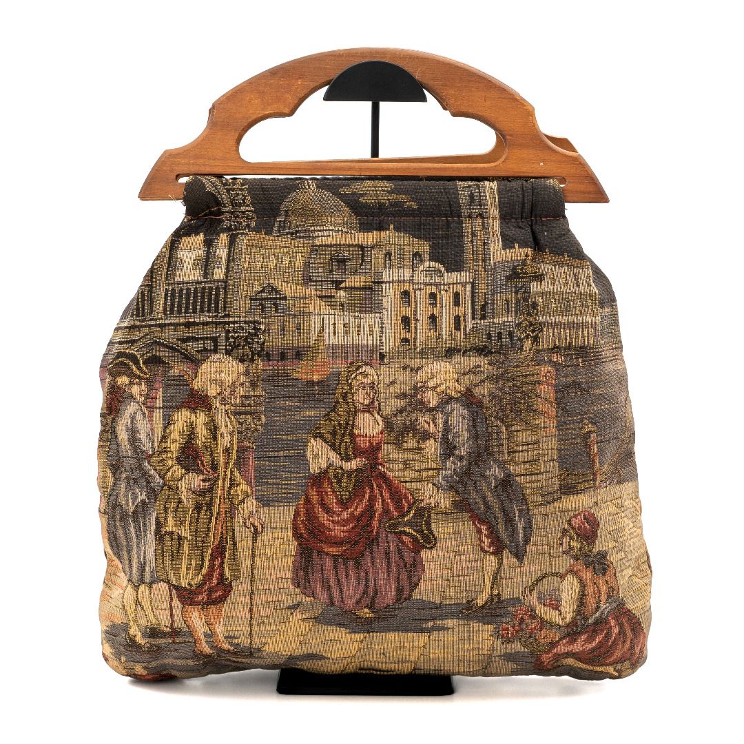Vintage Victorian Style Tapestry Sewing Bag/Tapestry Bag/Victorian ...