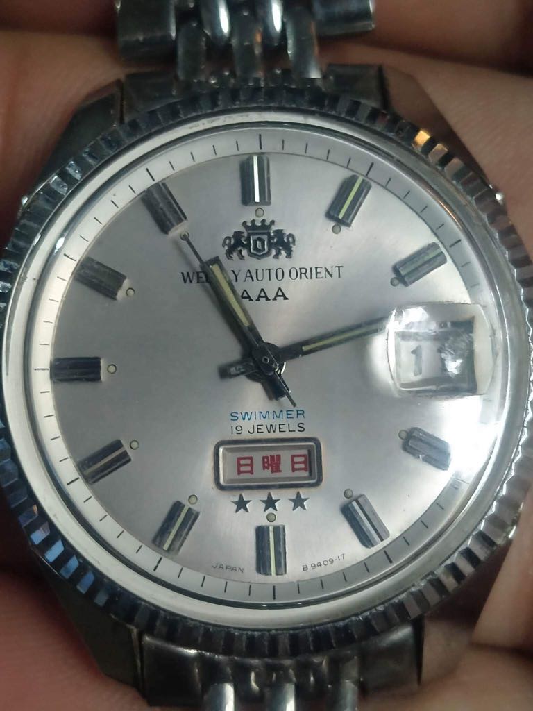 Vintage Weekly Auto Orient swimmer watch on Carousell