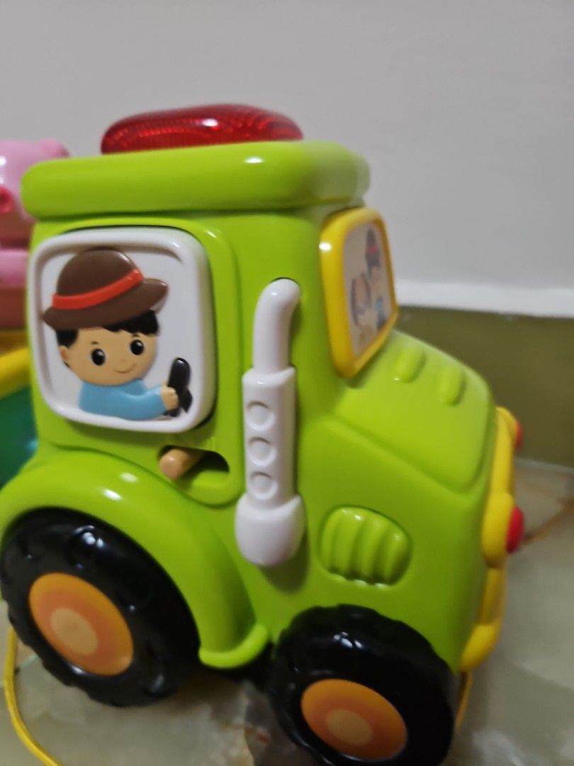 Vtech shapes and animals tractor, Babies & Kids, Infant Playtime on ...