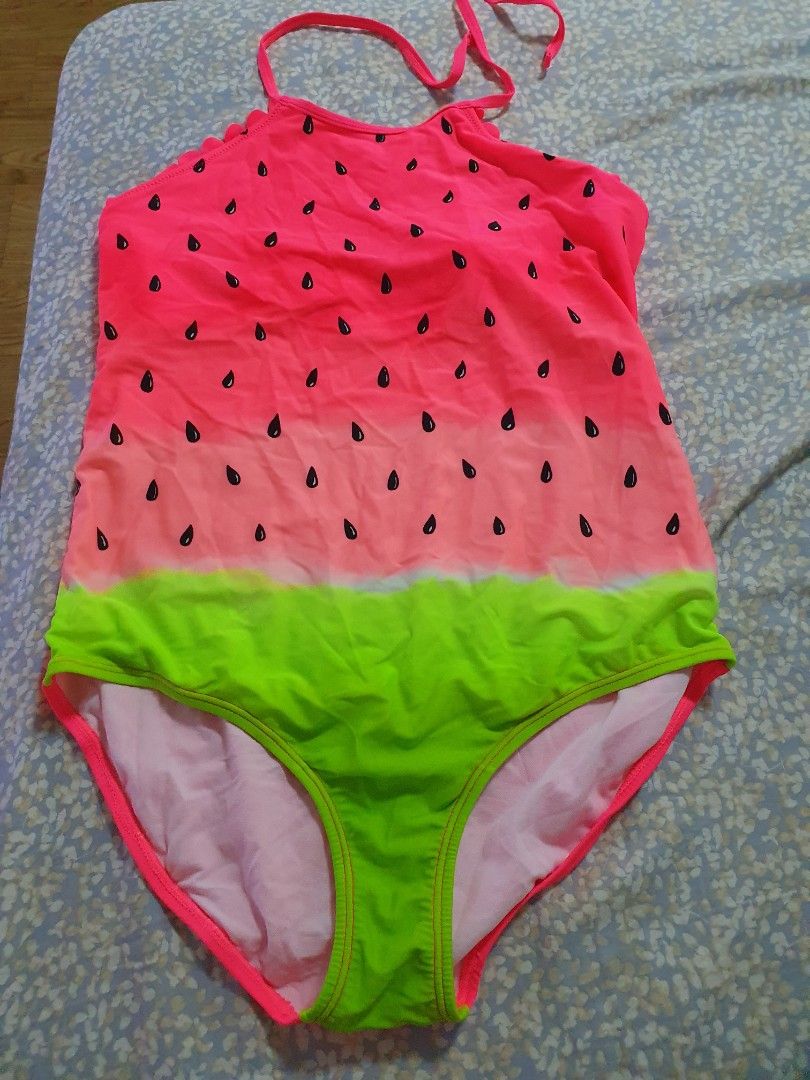 Water melon 1 piece swim suit Large on Carousell