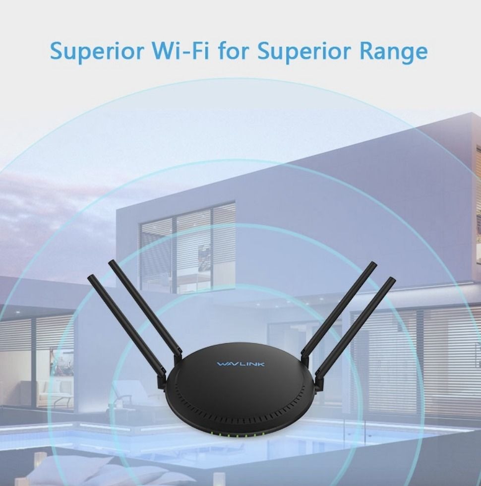Wavlink AC1200 Dual-band Smart Wi-Fi Router with TouchLink, Computers ...