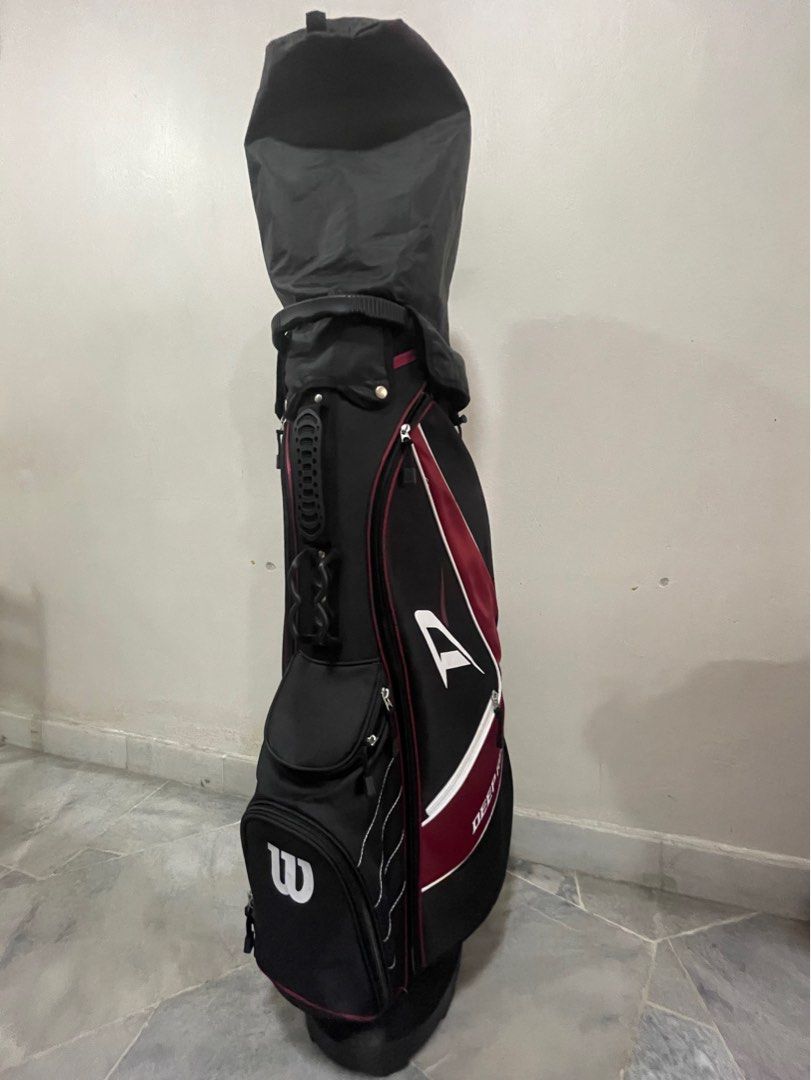 Wilson Deep Red Cart Bag, Sports Equipment, Sports & Games, Golf on ...