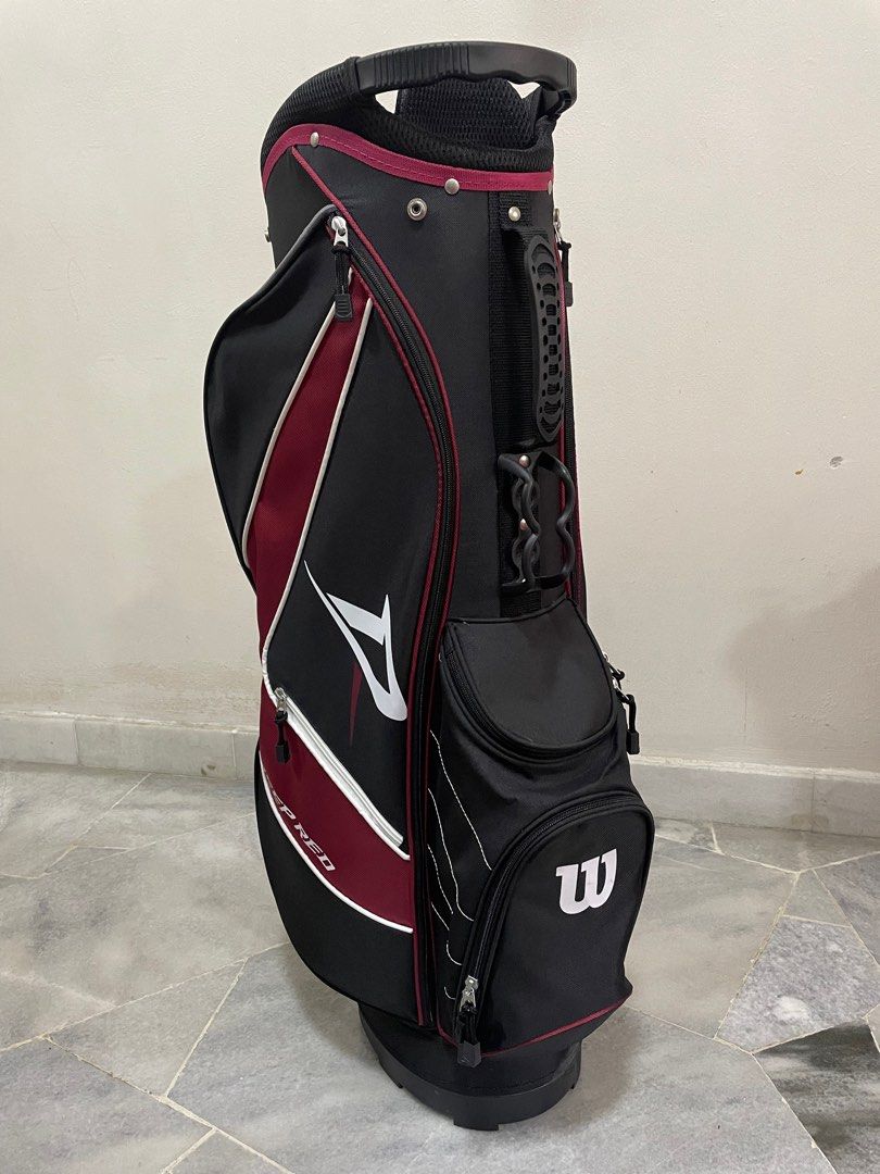 Wilson Deep Red Cart Bag, Sports Equipment, Sports & Games, Golf on ...