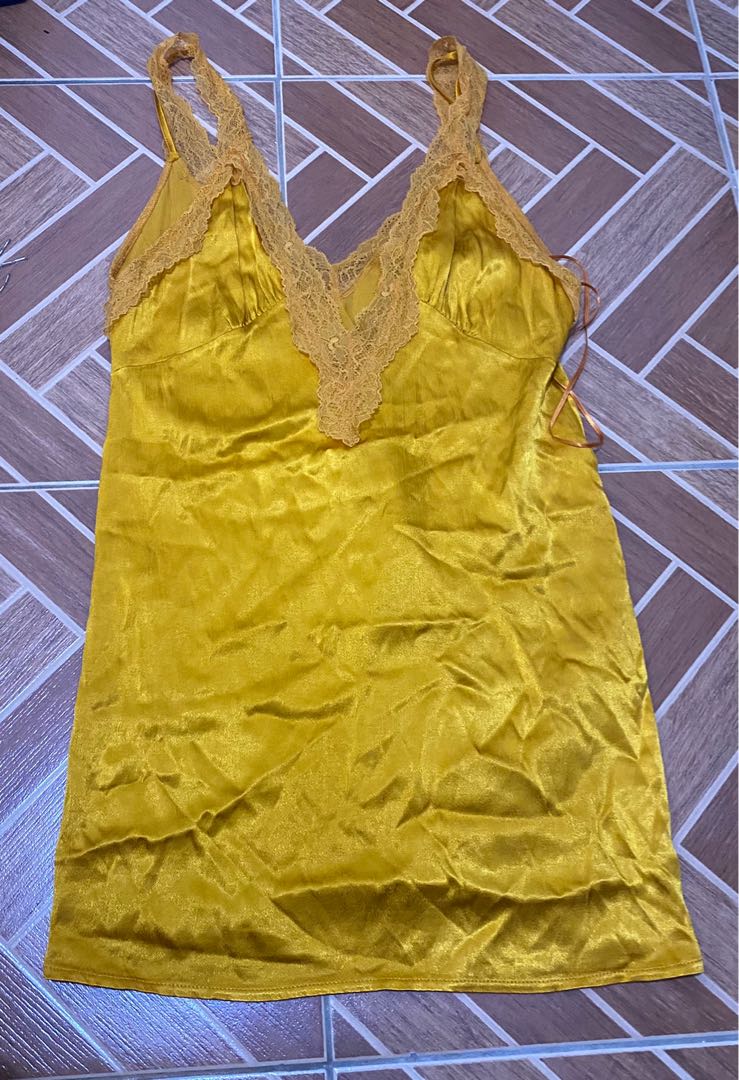 Zara lingerie gold on Carousell