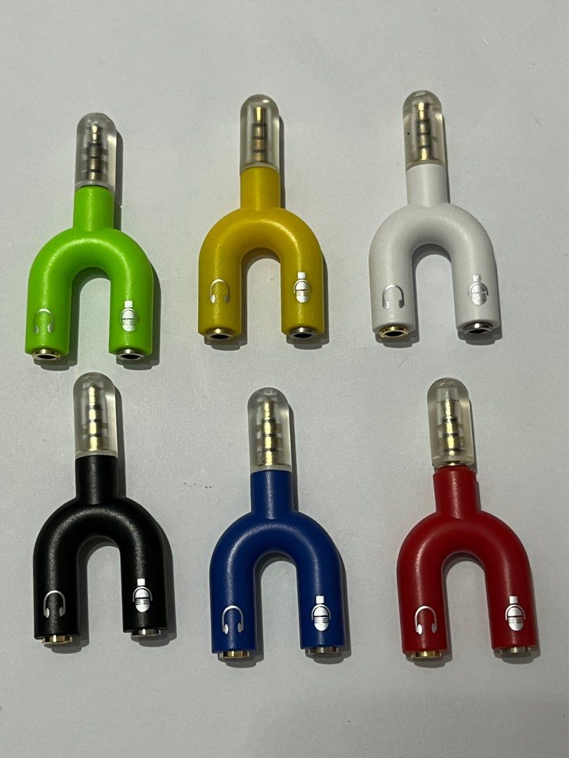3.5mm Jack Plug Audio Splitter Extension Audio Cable 1 Male to 2 Female ...