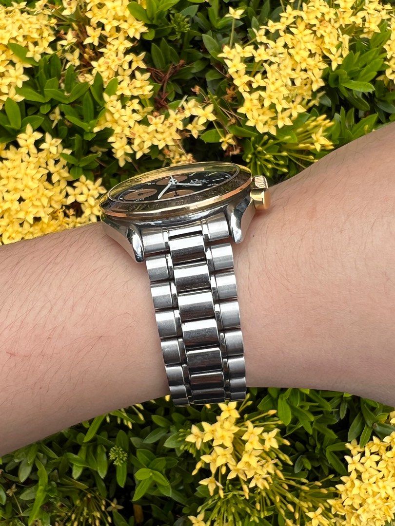 [ SOLD ] [ Half Gold ] Omega Speedmaster 39mm Two Tone Rose Gold ...