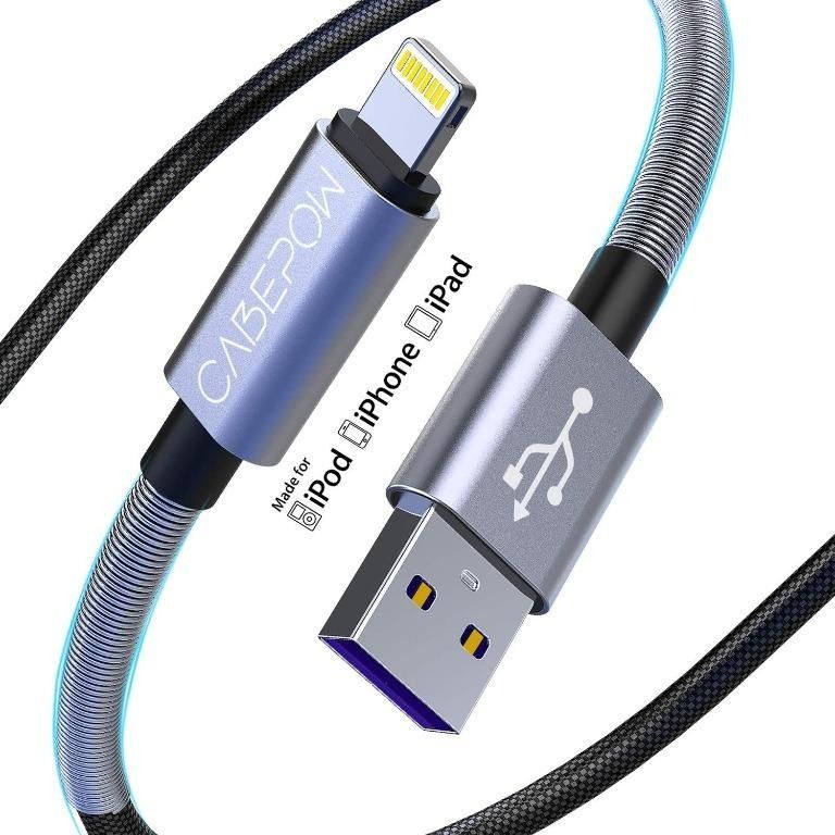 [ MFi Certified ] 2Pack 3M iPhone Charger Cable, CABEPOW Long Lightning ...