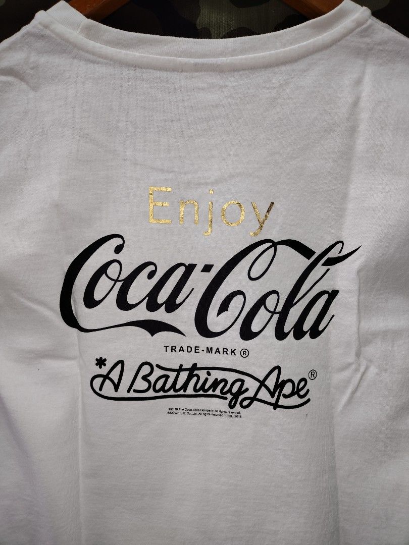 A Bathing Ape BAPE x Coca Cola Shirt BAPE Coke Collab T Shirt 2016 BIG ...