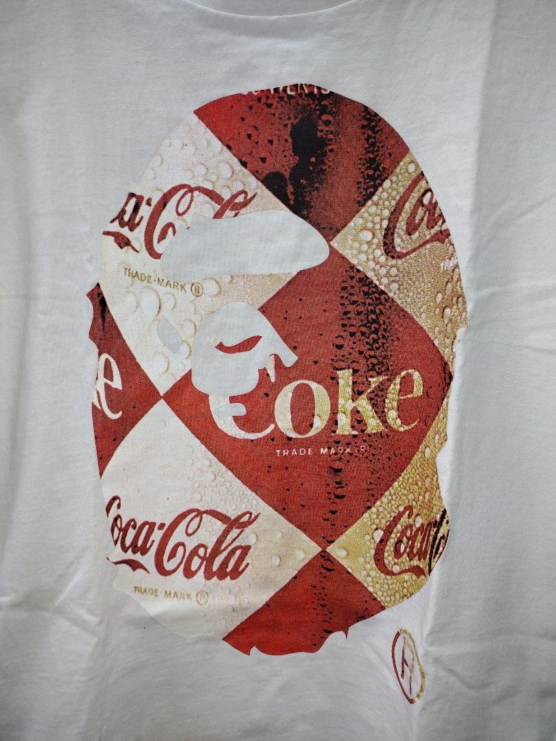 A Bathing Ape BAPE x Coca Cola Shirt BAPE Coke Collab T Shirt 2016 BIG ...