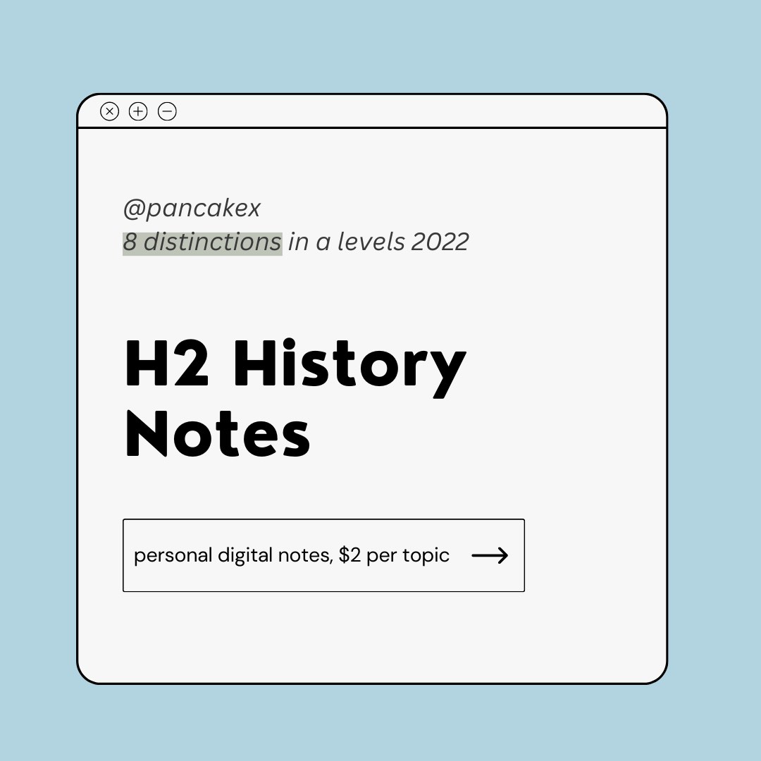 A Level H2 History Notes (digital) [self-made], Hobbies & Toys, Books ...