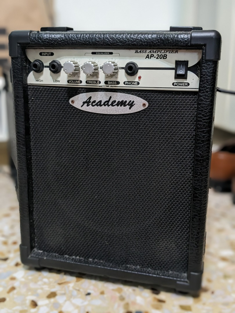 Academy Bass Guitar Amplifier 20 watt, Hobbies & Toys, Music & Media ...