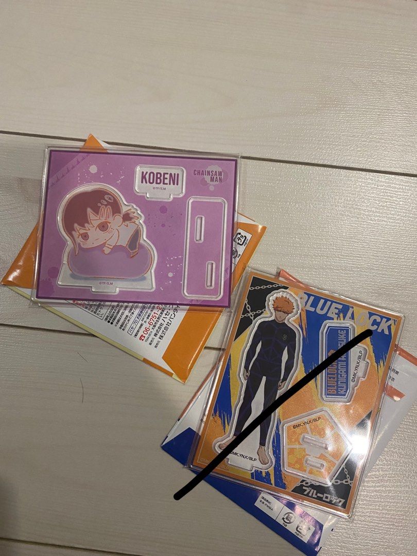 Anime acrylic stands (blue lock stand, chainsaw man stand, jjk stand ...
