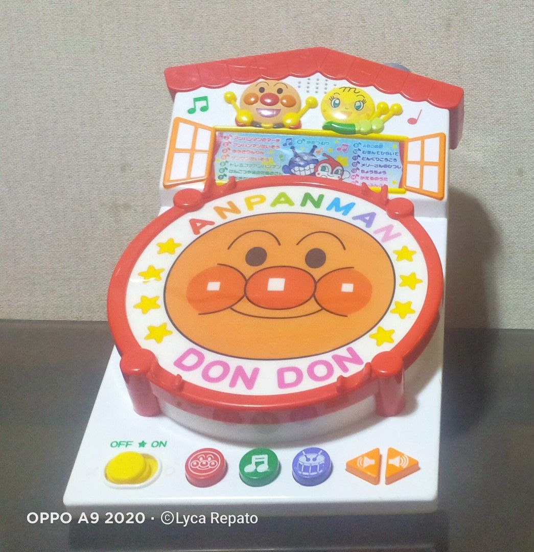 Anpanman Don Don Musical Drum, Hobbies & Toys, Toys & Games on Carousell