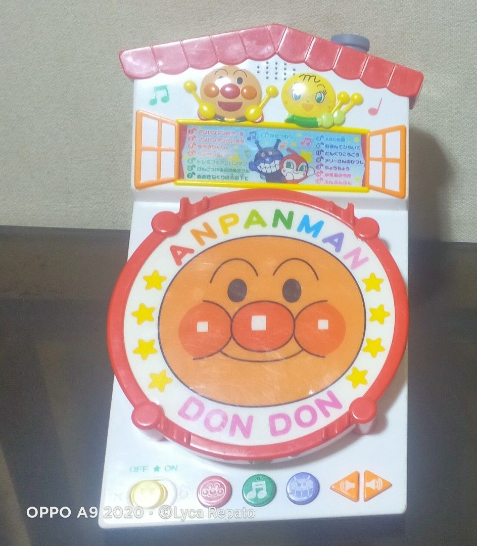 Anpanman Don Don Musical Drum, Hobbies & Toys, Toys & Games on Carousell