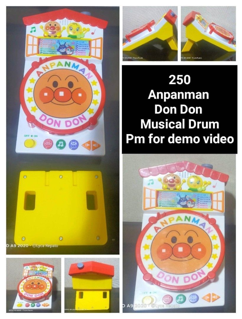 Anpanman Don Don Musical Drum, Hobbies & Toys, Toys & Games on Carousell
