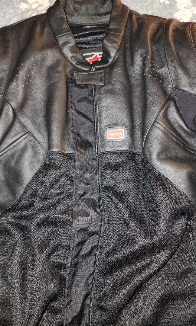 Aprilia Technical Leather Jacket, Men's Fashion, Coats, Jackets and ...