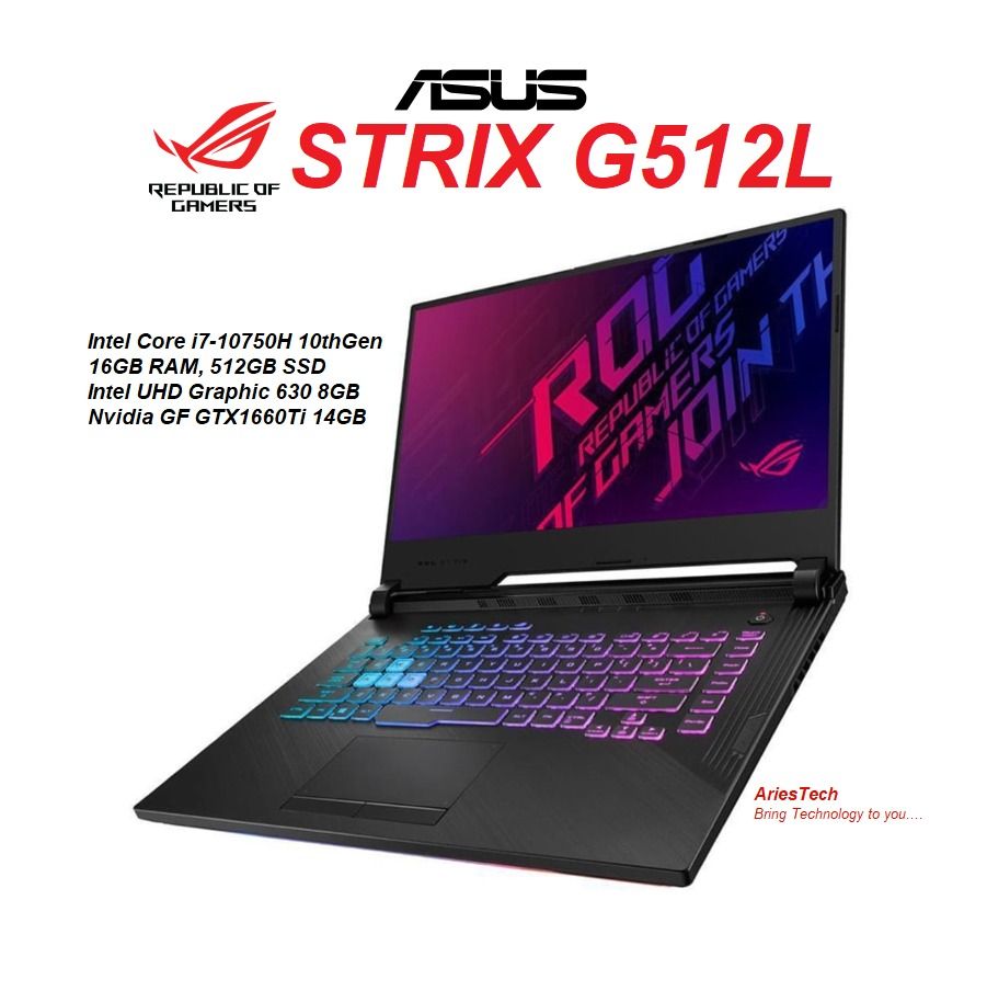 ASUS ROG STRIX G512L, Computers & Tech, Laptops & Notebooks on Carousell