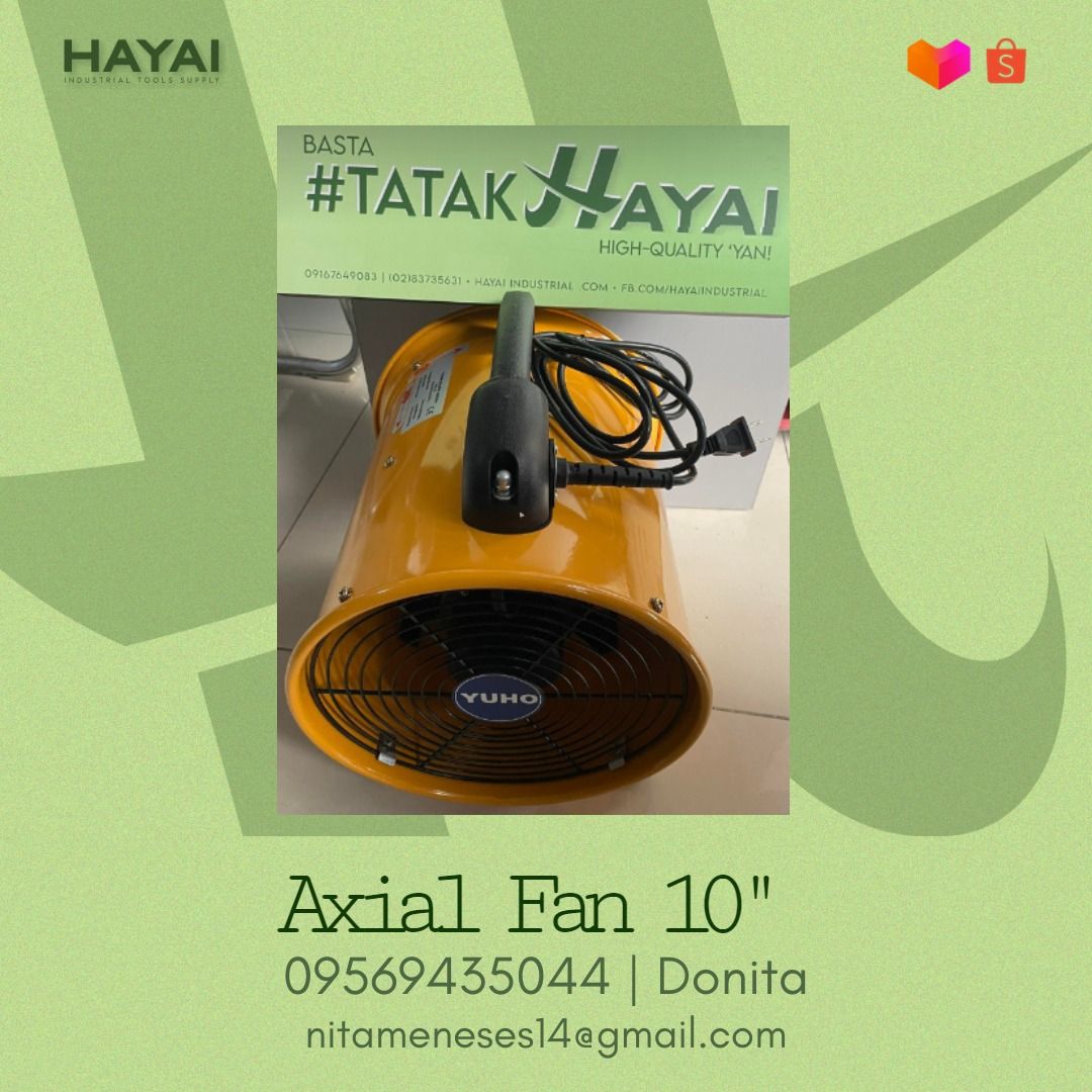 Axial Fan 10", Commercial & Industrial, Industrial Equipment on Carousell