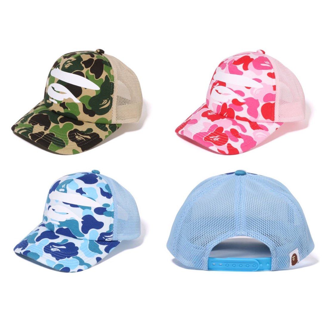 Bape ABC Camo Ape Face Mesh Cap, Men's Fashion, Watches & Accessories ...