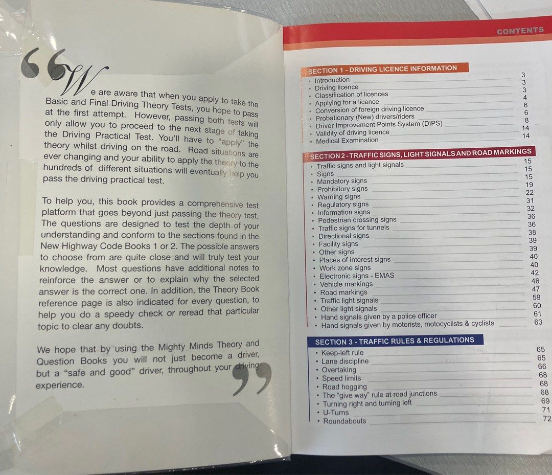 Basic Theory Driving Test /480 Questions and Answers, Hobbies & Toys ...