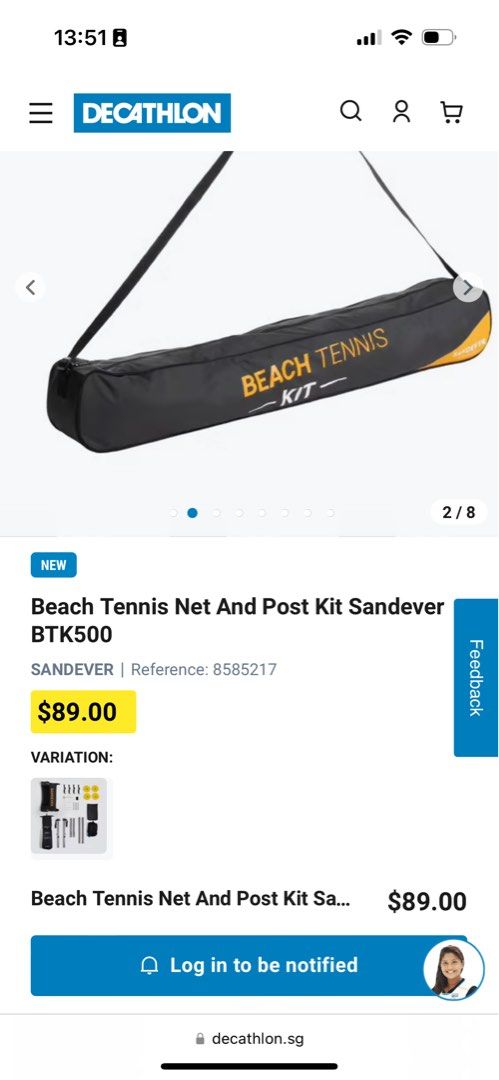 Beach tennis full kit with net and 4 rackets, Sports Equipment, Sports ...