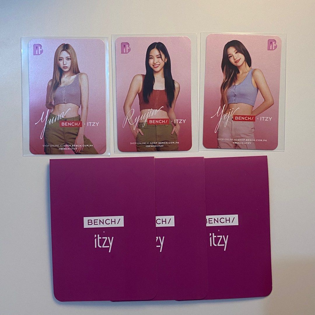 Bench X Itzy Wannabe Fanmeet In Manila Yuna Ryujin Yeji Photocards Hobbies And Toys