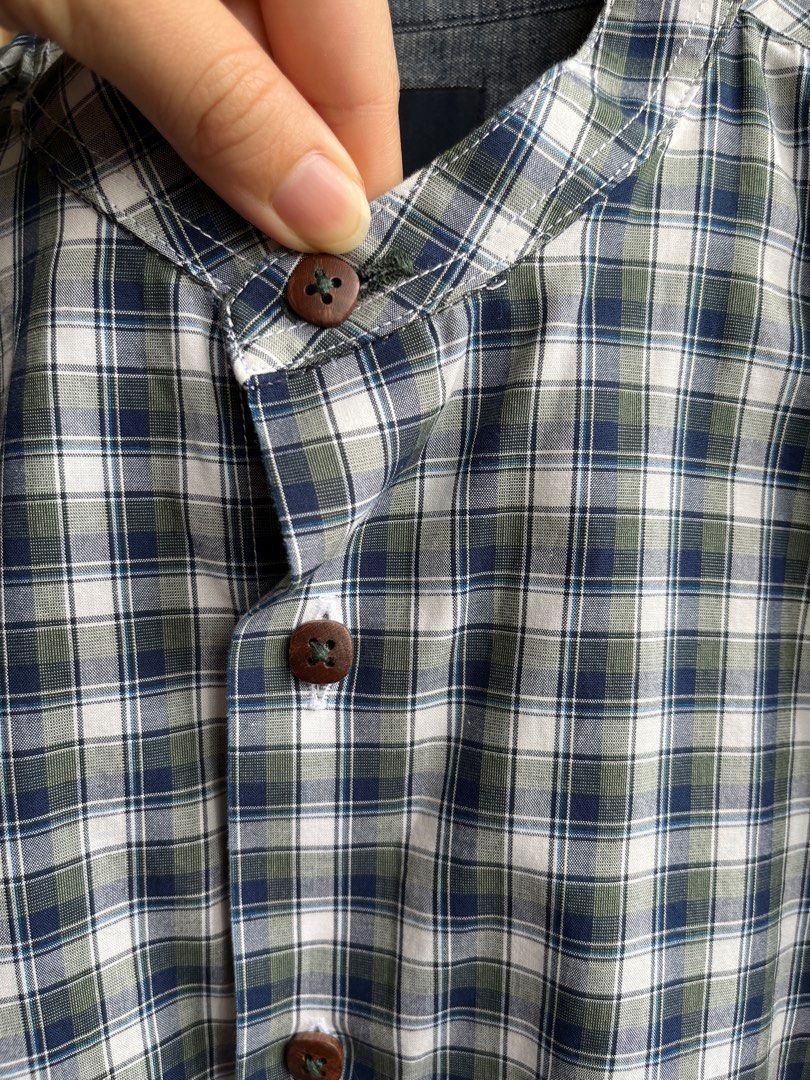 Benjamin Barker Blue Label Tokyo Classic mandarin collar shirt, Men's ...
