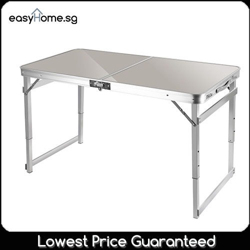 (BEST DEAL) Heavy Duty 120cm x 60cm Portable Foldable Aluminium Table ...