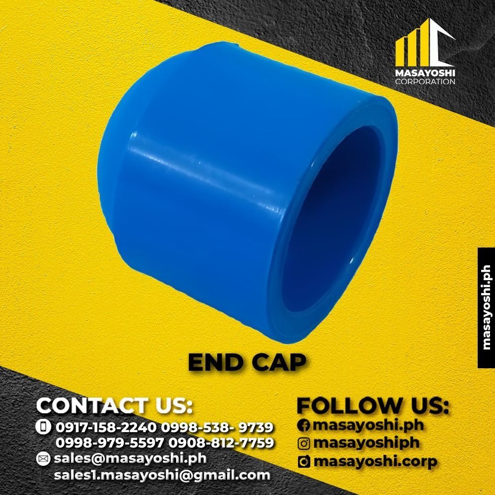 blue pvc end cap, fittings, coupling, pipe works, piping, Commercial ...