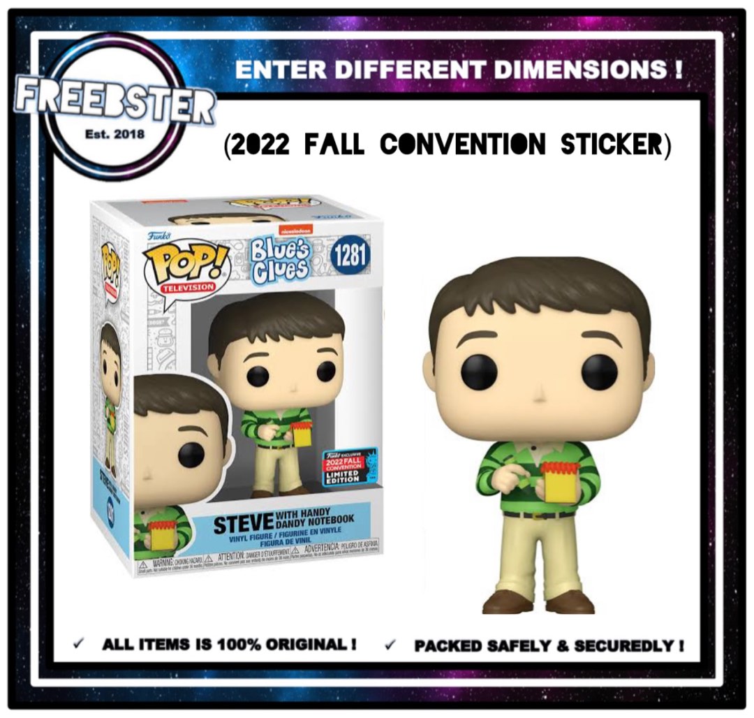 Blues Clues Funko Pop (Steve Funko Pop Fall Convention Sticker ...