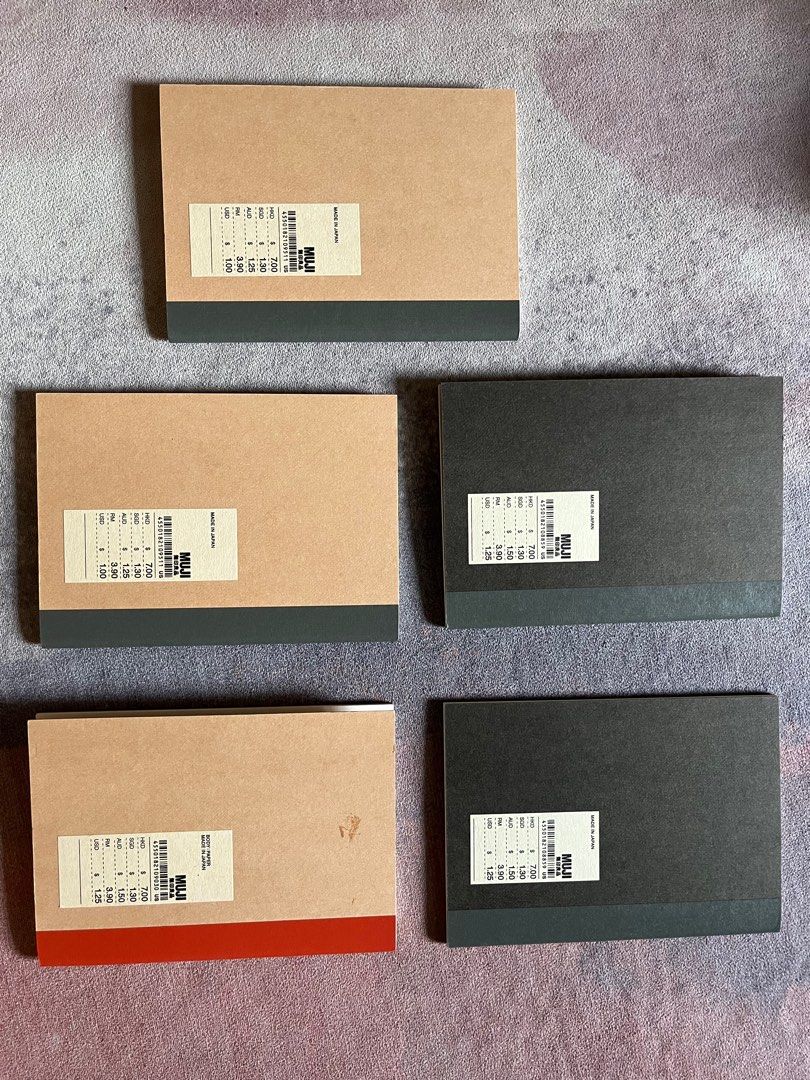 BN Muji A6 notebooks, Hobbies & Toys, Stationery & Craft, Stationery ...