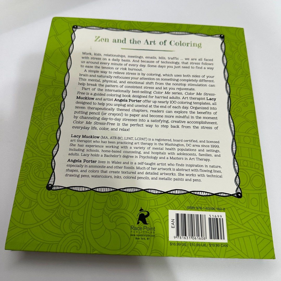 BRAND NEW Zen Colouring Coloring Color Colour Book Relax, Hobbies ...