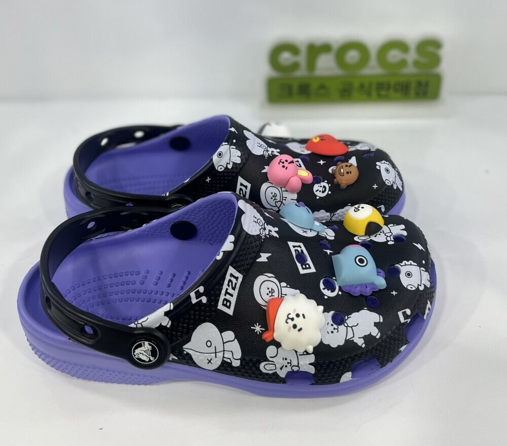 BT21 Crocs, Women's Fashion, Footwear, Slippers and slides on Carousell