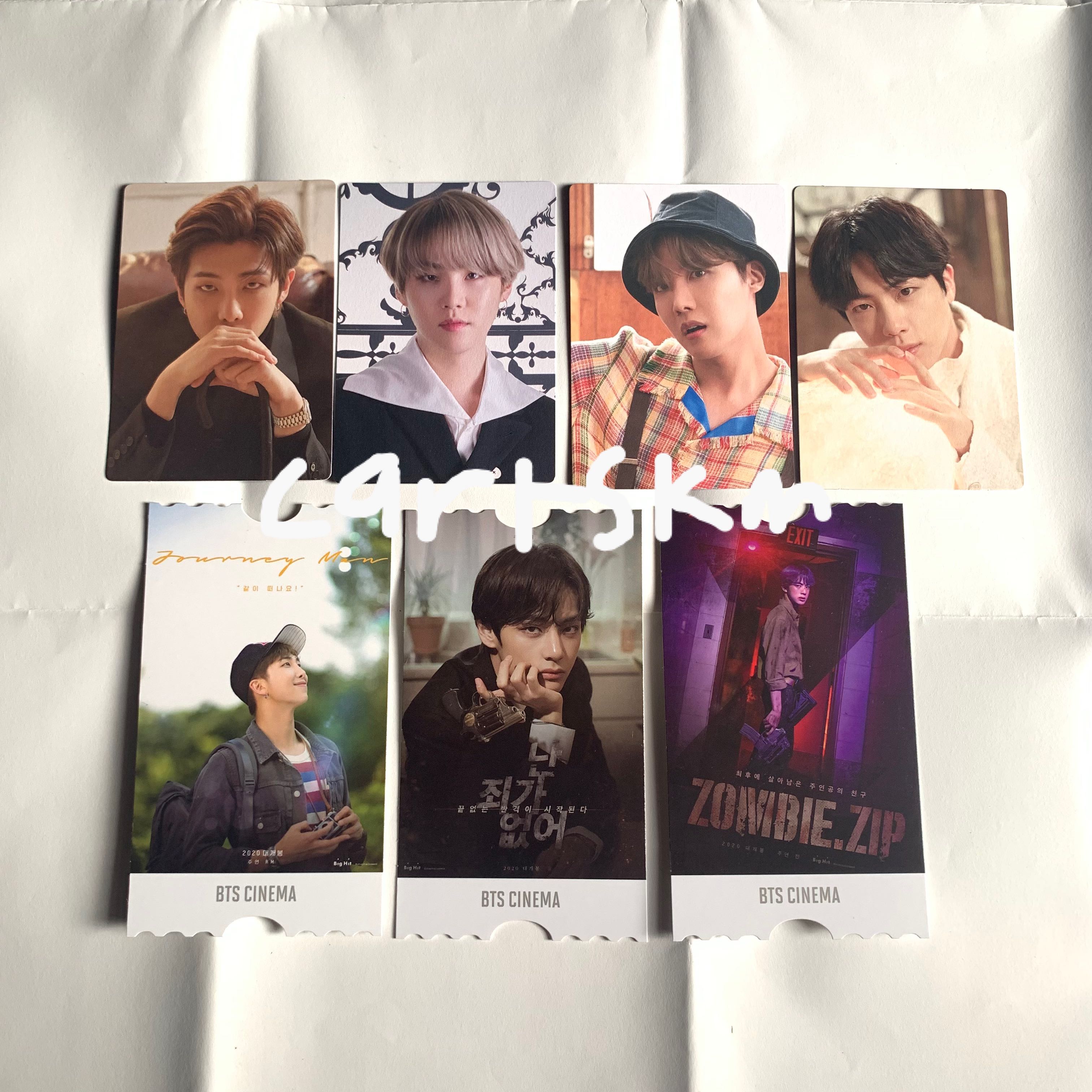 bts membership 6th cinema ticket 8th army kit pc _ rm jin yoongi hobi v ...