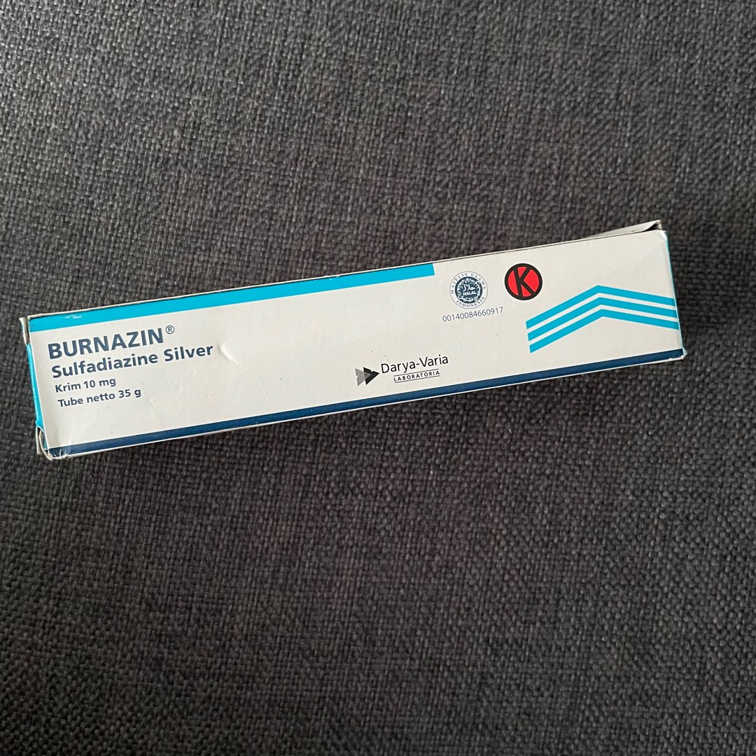 Burnazin Sulfadiazine Silver Krim Luka Bakar & Perawatan Bekas Luka ...