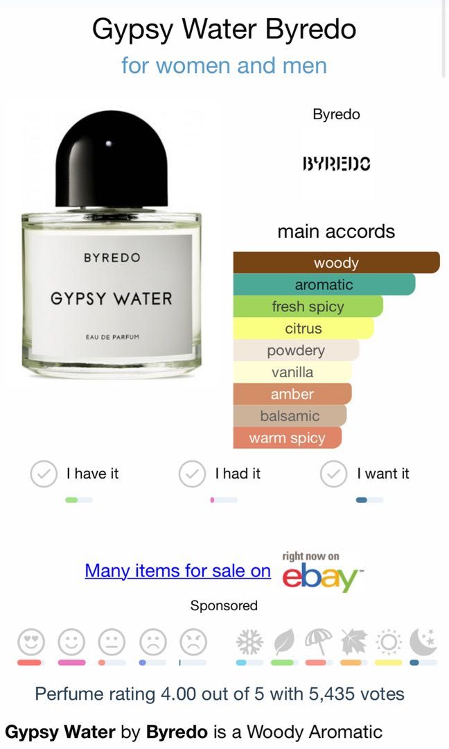 Byredo Gypsy Water | Perfume decant 3ml, Beauty & Personal Care ...