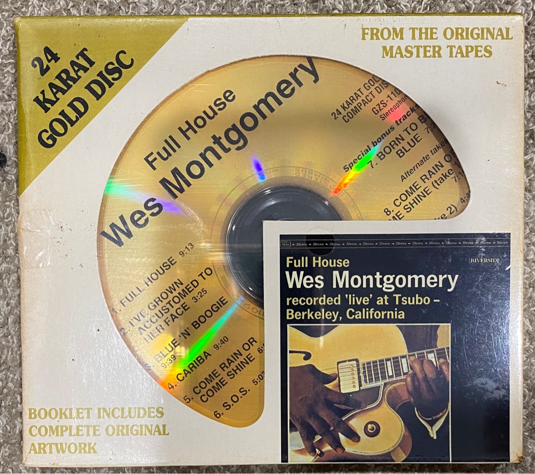 CD: audiophile, guitar, jazz - Wes Montgomery Full House DCC 24 carat gold from the original ...