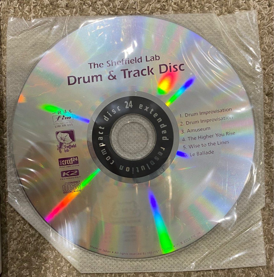 CD: audiophile, test disc - The Sheffield Lab Drum & Track Disc XRCD 24 ...