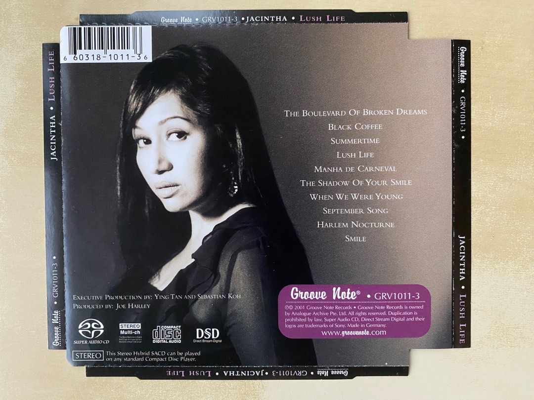 CD丨Jacintha Lush Life (SACD), 興趣及遊戲, 音樂、樂器 & 配件, 音樂與媒體 - CD 及 DVD ...
