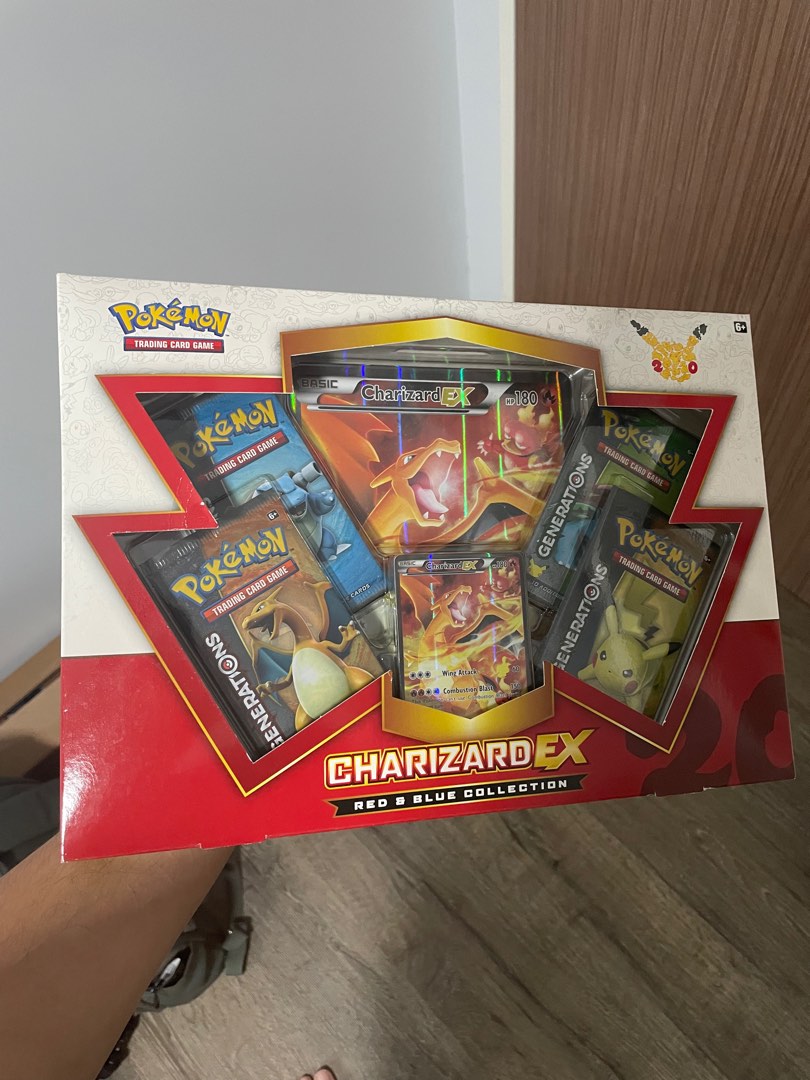 Charizard EX box Red & Blue collection, Hobbies & Toys, Toys & Games on ...